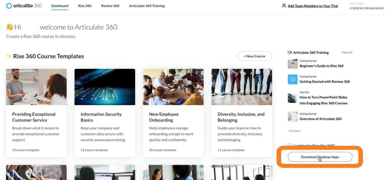 Công cụ Articulate Storyline 360 - Hướng dẫn đăng ký và cài đặt - LearnSmart