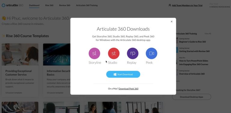 Công cụ Articulate Storyline 360 - Hướng dẫn đăng ký và cài đặt - LearnSmart